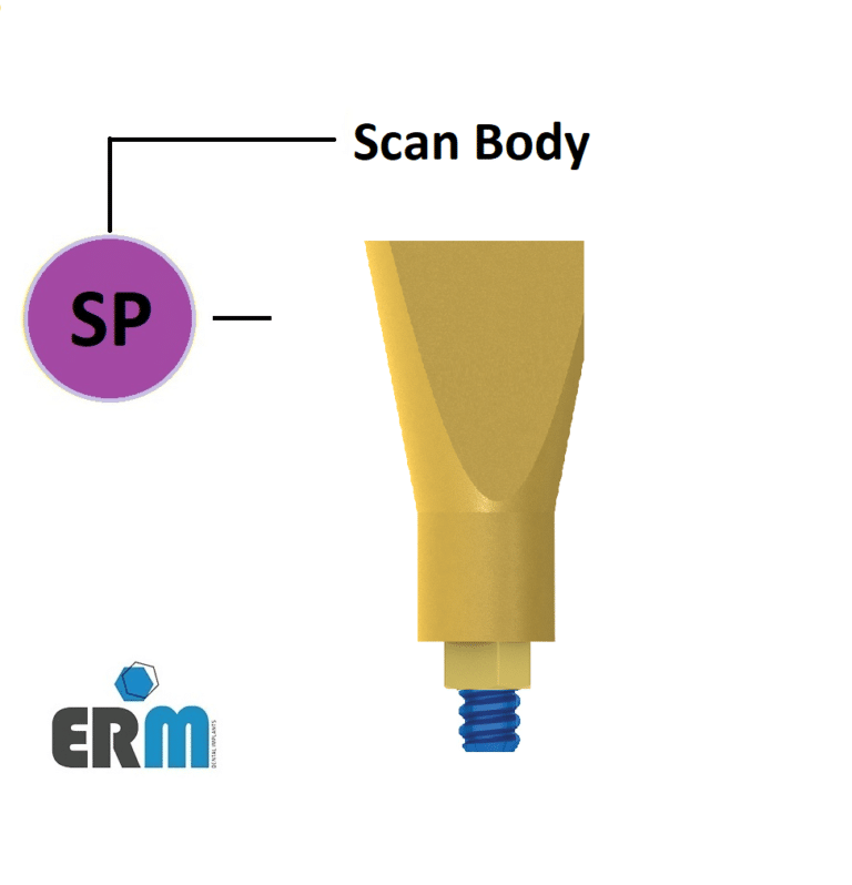 Scan Body For Implant Standard Platform - SP Ø3.75 - ERM Dental Implants